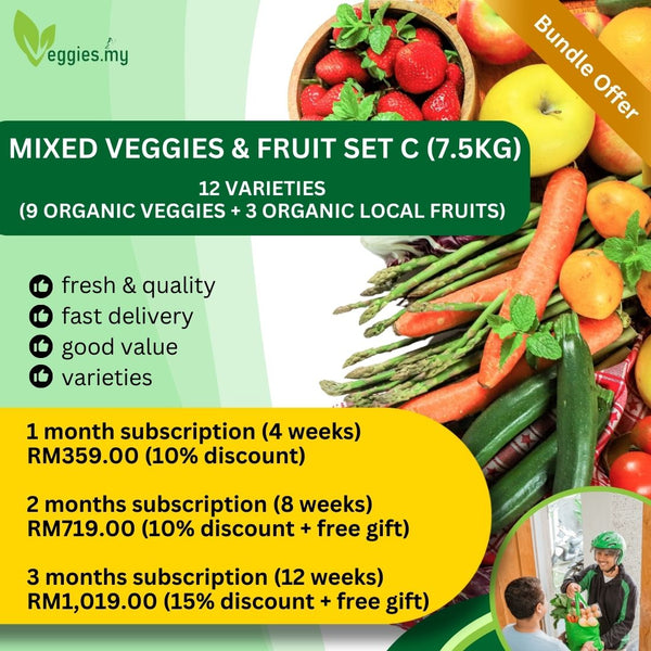 Mixed Veggies & Fruits Set C (Monthly Subscription) – Veggies.my